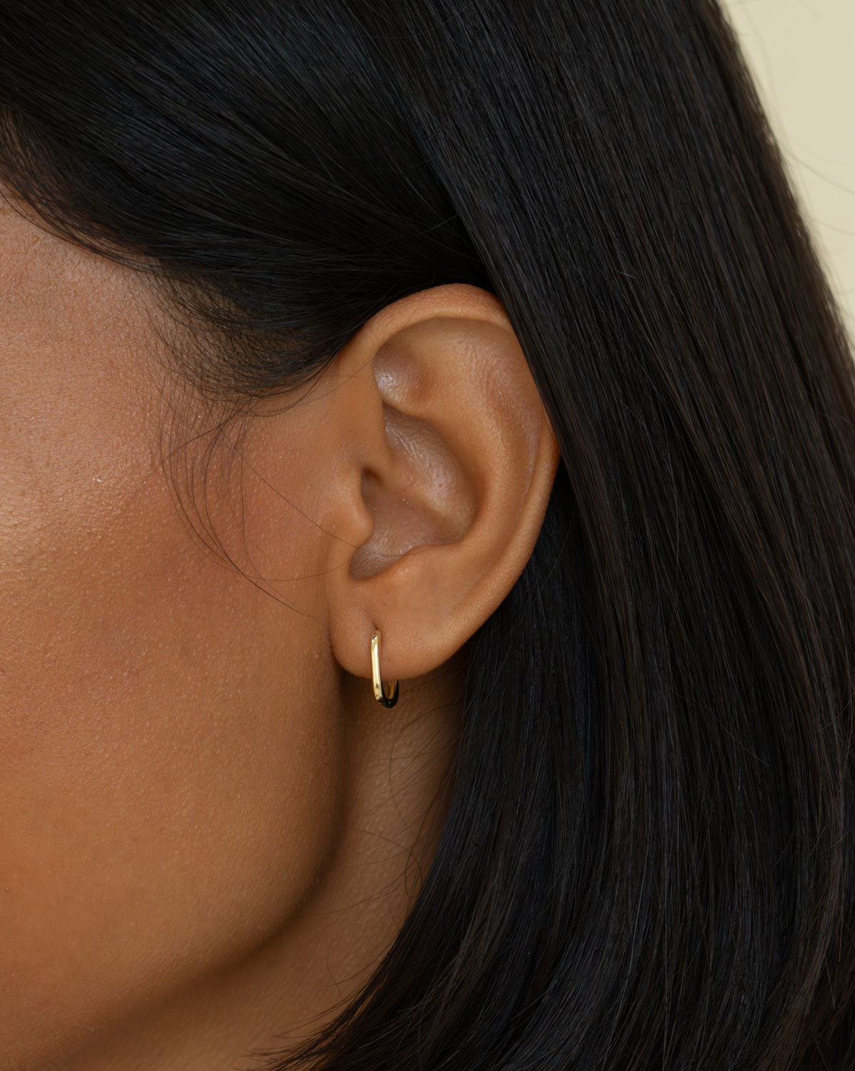 Rectangle Hoops | Gold Rectangle Hoops | 9k Yellow Gold - Sit & Wonder