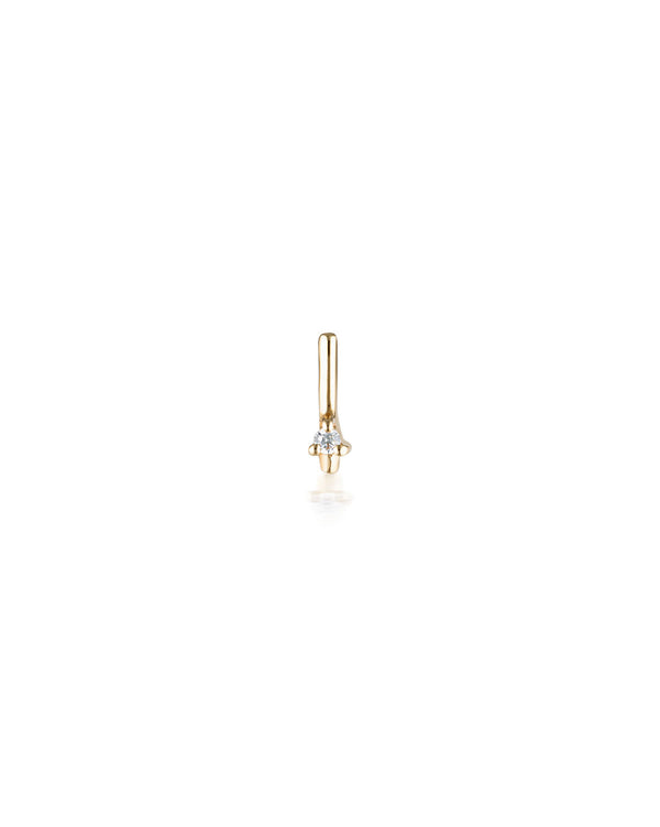 Crystal Line #1 Stud | 9k Solid Gold & Cubic Zirconia Crystal - Sit ...